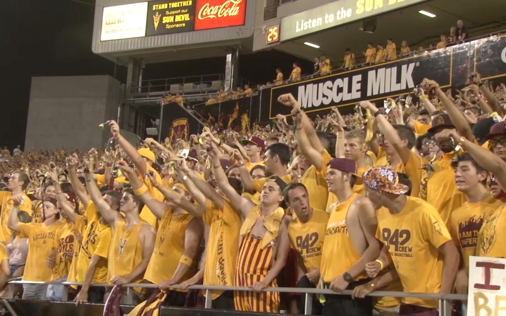 ASU’s Graham, players big fans of new ‘Double Inferno’ student section