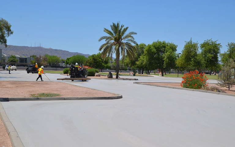 Efforts To Cool Phoenix Include Pale Pavement Coating To Reflect ...